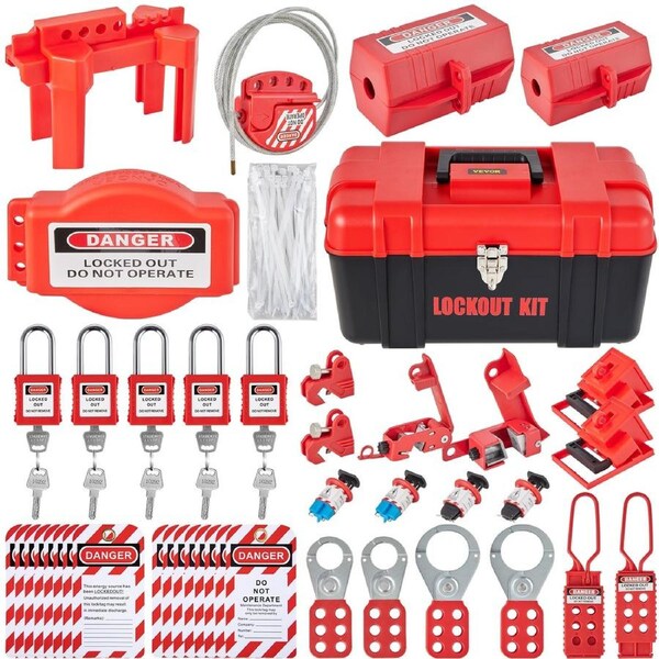 42 PCS Lockout Tagout Kits Electrical Loto Kit for Electrical Risk ...