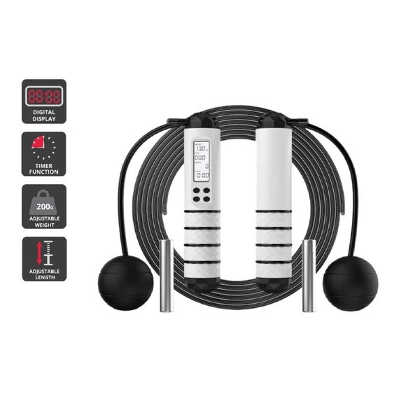 Adjustable Weighted Smart Skipping Rope | Woolworths