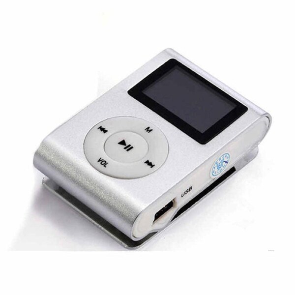Mini Clip 16G MP3 Music Player With USB Cable & Earphone Silver ...