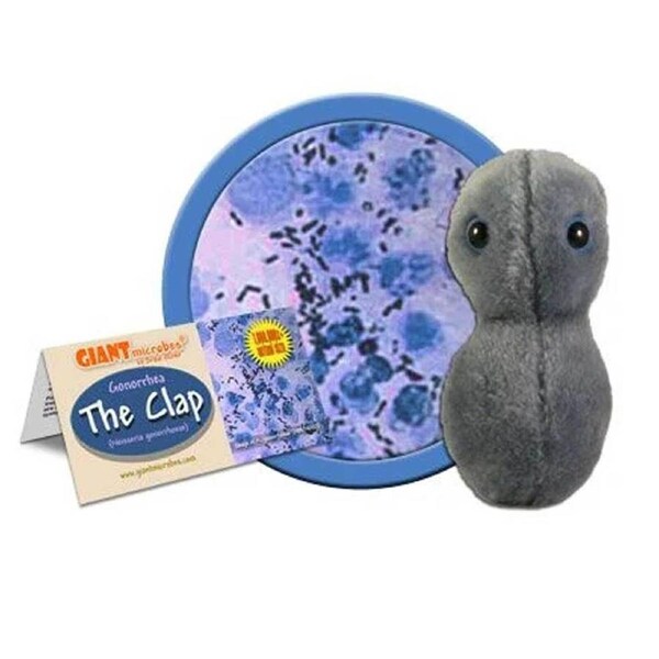 Giant Microbes Clap Gonorrhoea Human Biology Plush Cuddle Stuffed Toy ...
