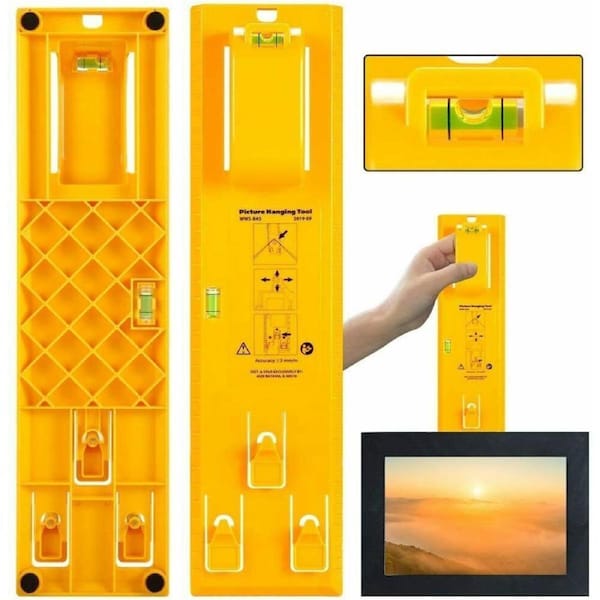 Easy Wall Photo Hanging Level Ruler Picture Hanging Tools Frame Hanger ...