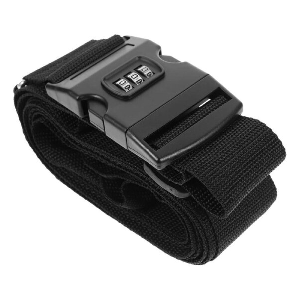 Black Nylon Strap Password Safe Packing Code Lock Secure Travel Luggage ...