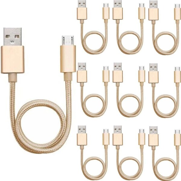 10 Pack 1m Data Transfer Charger Charging Micro USB Cable Cord for ...