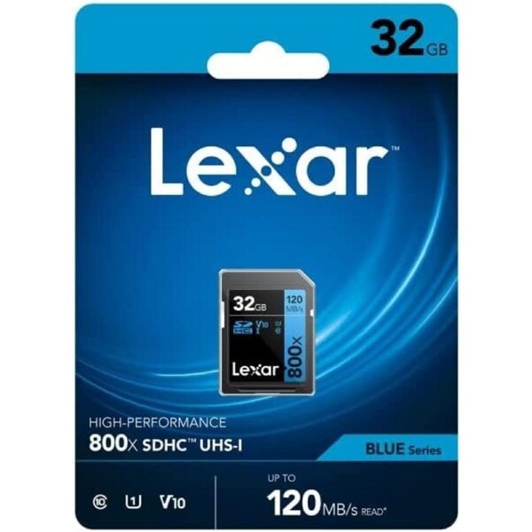 SD Card Lexar 32GB Professional High-Performance 800x SDHC UHS-I DSLR ...