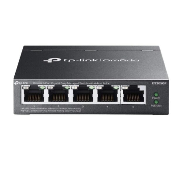 TP-Link ES205GP Omada 5-Port Gigabit Easy Managed Switch with 4-Port ...