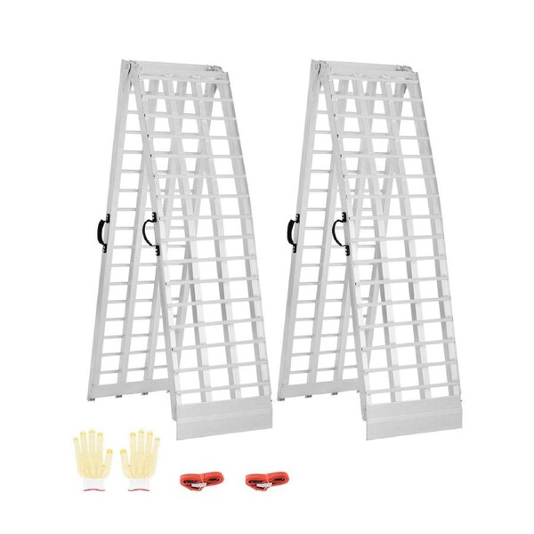 2000 lbs Aluminum Ramps 2Pcs Heavy-duty Loading Ramps with Handles ...