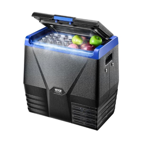 Portable Car Refrigerator Freezer Compressor 35L Single Zone for Car ...
