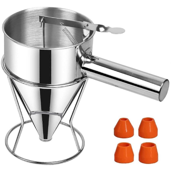 Piston Funnel, Kitchen Funnel 1.2 Liter Piston Pastry Dispenser ...