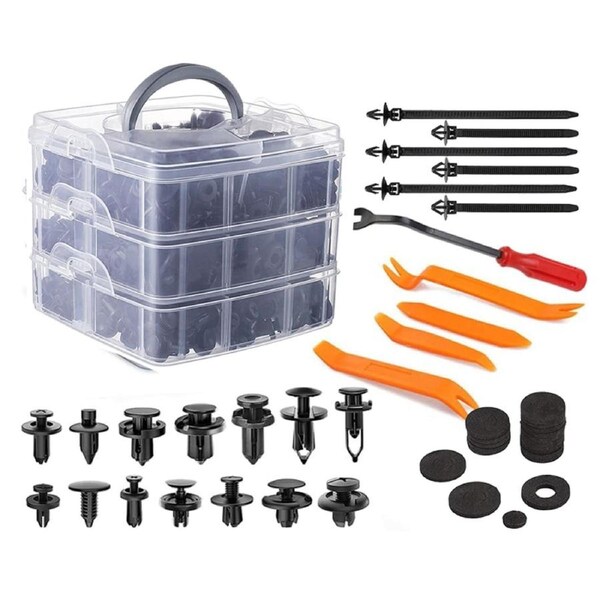 Auto Panel Bumper Rivet Retainer 731pcs Car Trim Body Clips Kit Plastic ...