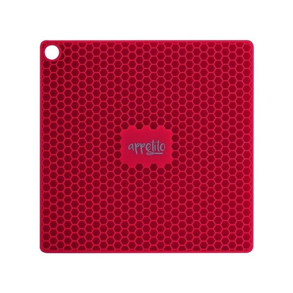Appetito Silicone Square Trivet - Red | Woolworths