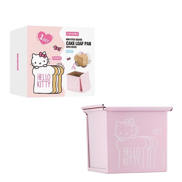 Chefmade x Sanrio Hello Kitty Square Cake Loaf Pan With Lid | Woolworths