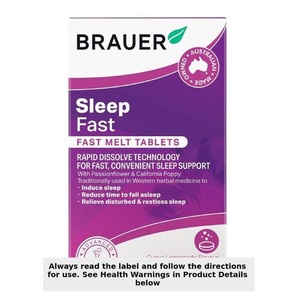 Brauer Sleep Fast Melt 60 tablets | Woolworths