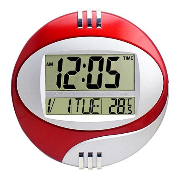Digital Clock LCD wall clock Alarm Calendar And Temperature Wall ...