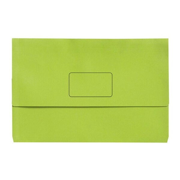 Marbig Slimpick F/C Document Wallet Brt Green Pk10 | Woolworths