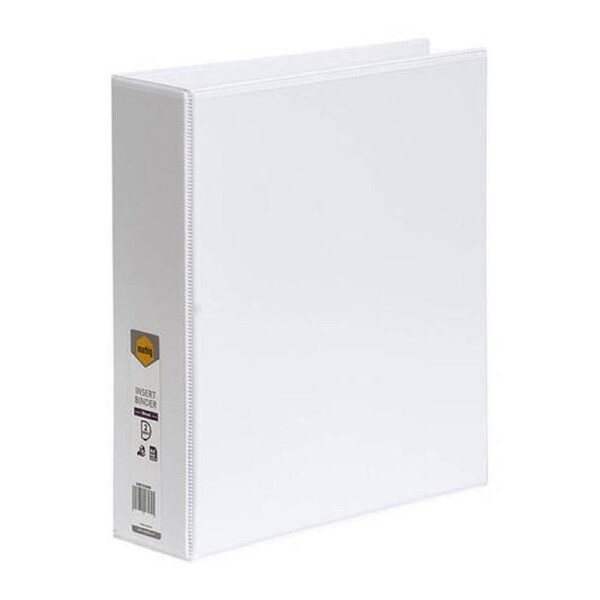 Marbig Clearview Insert Binder A4 50mm 2D White | Woolworths