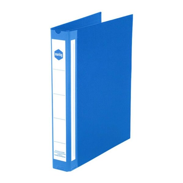 Marbig Ring Binder Deluxe A4 25mm 4D PE Blue | Woolworths