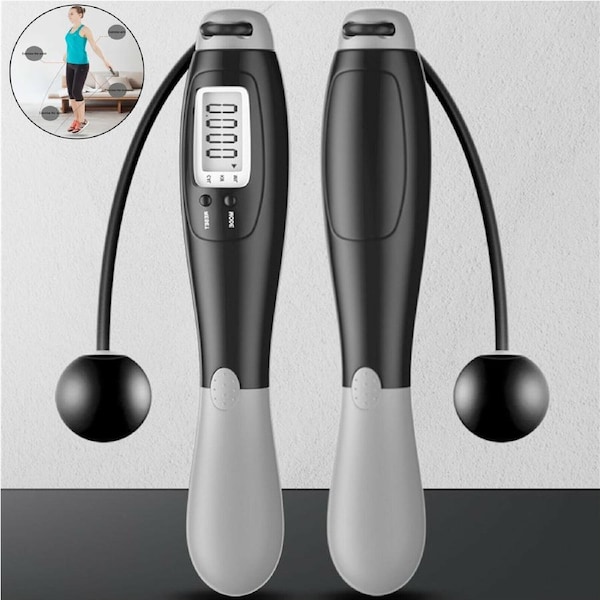 Wireless Cordless Digital Skipping Jump Rope Gym Fitness With Calorie ...