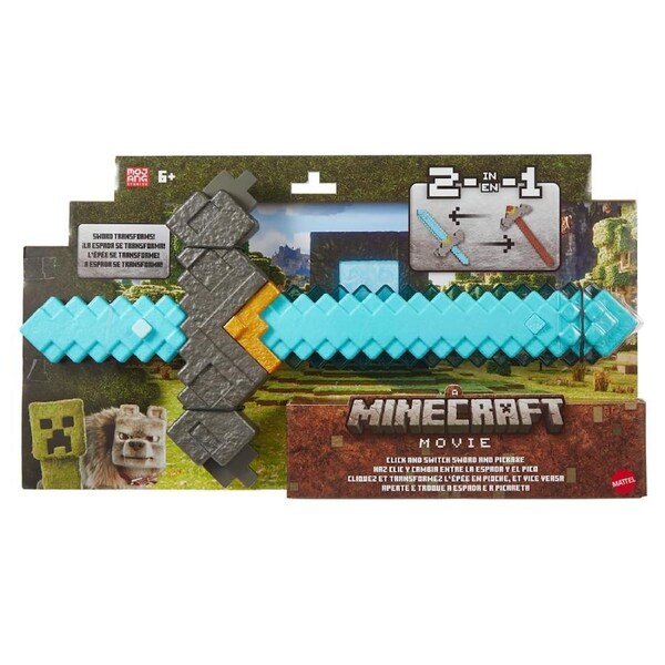 A Minecraft Movie Click and Switch Sword And Pickaxe | Woolworths