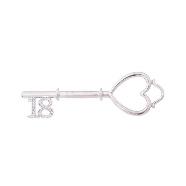 Gibson Gifts Equilibrium Silver Plated 18th Birthday Keepsake Key Gif ...