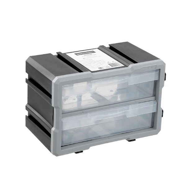 Boxsweden Garaz 2-Drawer Storage Home Organiser Container 29.5x19.5cm ...