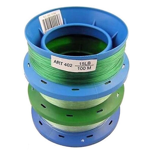 3 x 4 Inch Hand Casters Pre Rigged with 100m of 15lb Mono Fishing Line ...