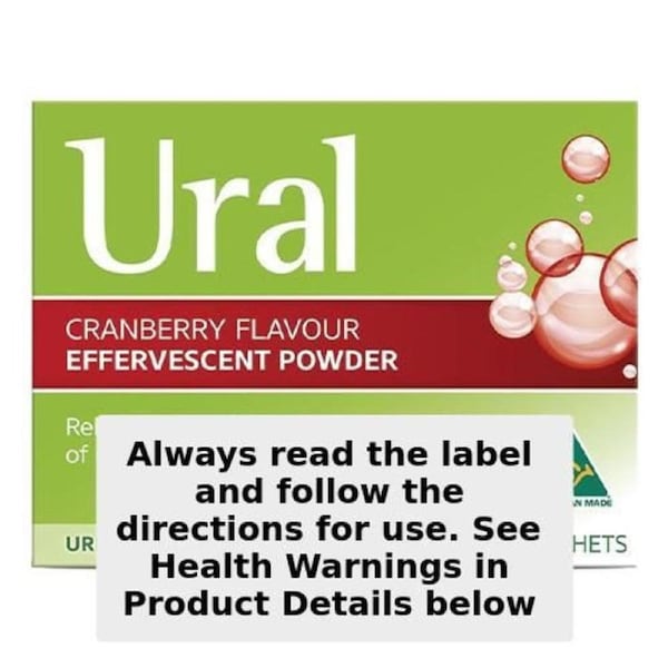 Ural Effervescent Powder Cranberry 28 x 4g Sachets | Woolworths