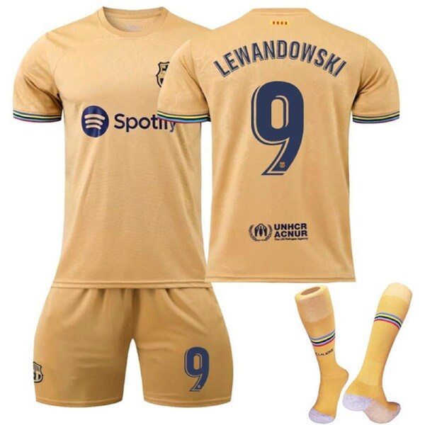 Nevenka LEWANDOWSKI #9 Barca Away Shirt 2022/23 Soccer Jersey Kit ...