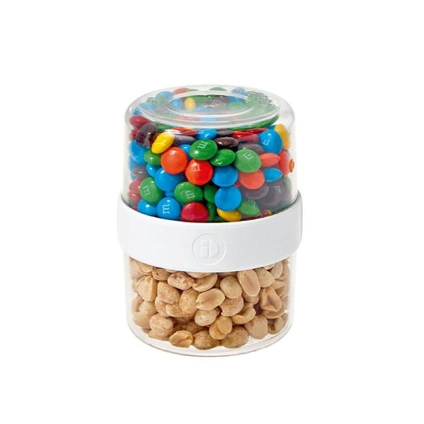 iDesign Fresh Stack N Snack Double Sided Pantry Food Container Clear ...