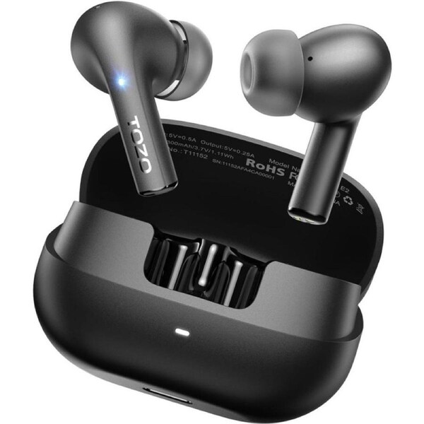 TOZO New E2 Wireless Earbuds with Call Noise Cancellation, Bluetooth 5.3 Headphones, Comfort Fit ...