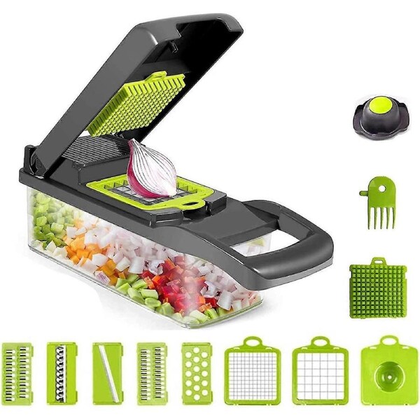 JOYBUY 12 In 1 Kitchen Mandoline, Professional Kitchen Mandoline With 6 ...