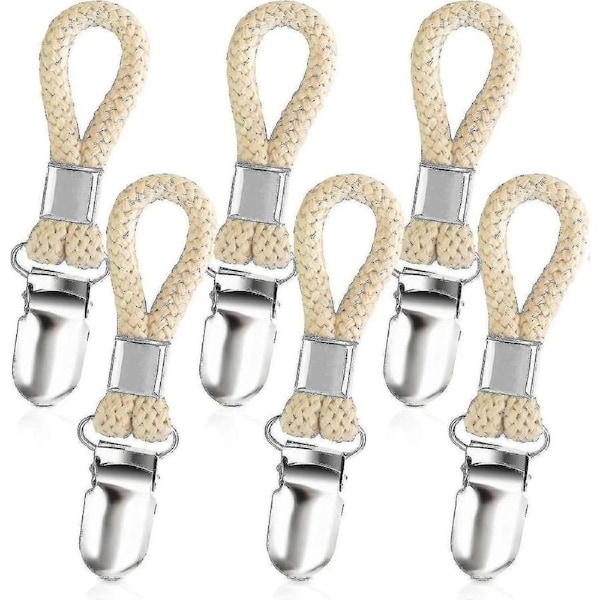 JOYBUY Towel Clips - Set of 6, Dish Towel Holders with Loops for Towels ...