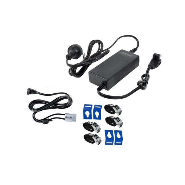 AC to 12V Fridge Adapter + 1.8m 12v Fridge Cable + Fridge Tie-Down Kit ...