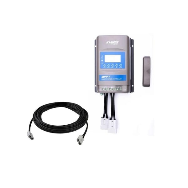Kings Plus 20A MPPT Solar Regulator + 12m Solar Extension Lead | Woolworths