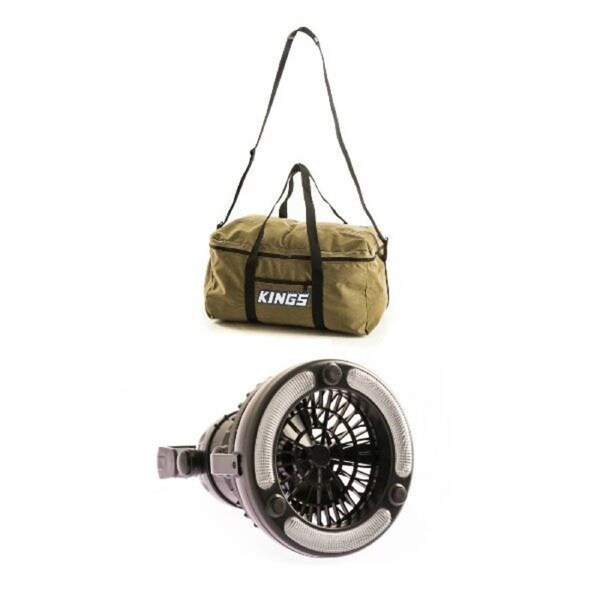 Adventure Kings 2in1 LED Light&Fan + Travel Canvas Bag 400GSM ripstop ...