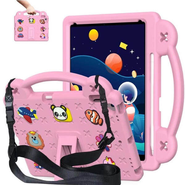 Nevenka Bear Rugged Tablet Case with Stand and Shoulder Strap for iPad ...