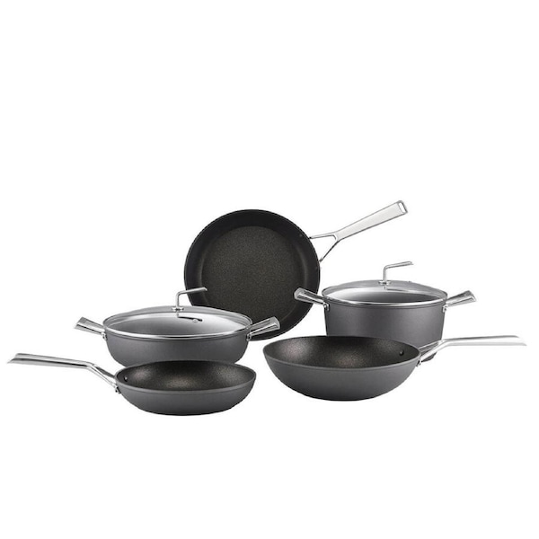 5pc Essteele Per Bellezza Non-Stick Induction Kitchen Cookware Set Grey ...