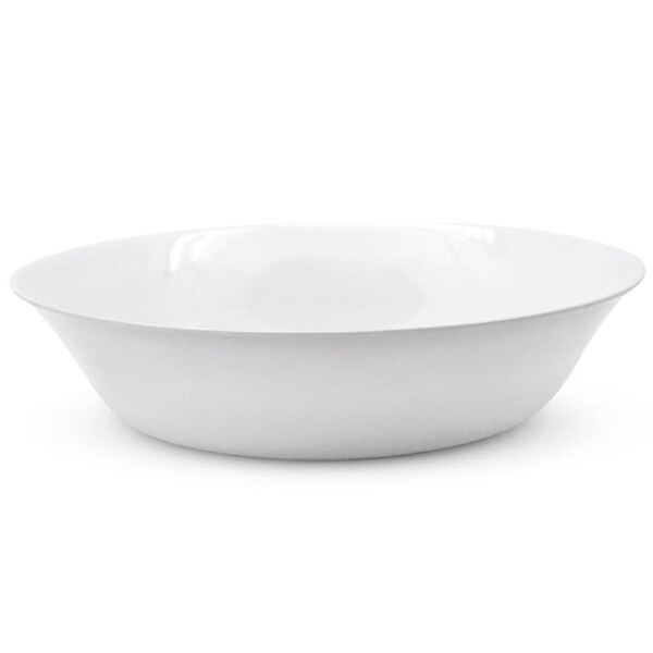 White Round Melamine Shallow Serving Bowl 30cm | Woolworths