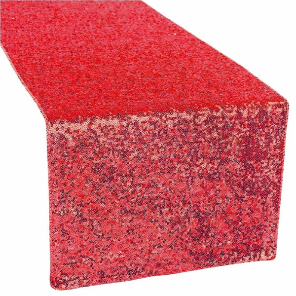 Red Sequin Table Runner (30cm x 180cm) | Woolworths