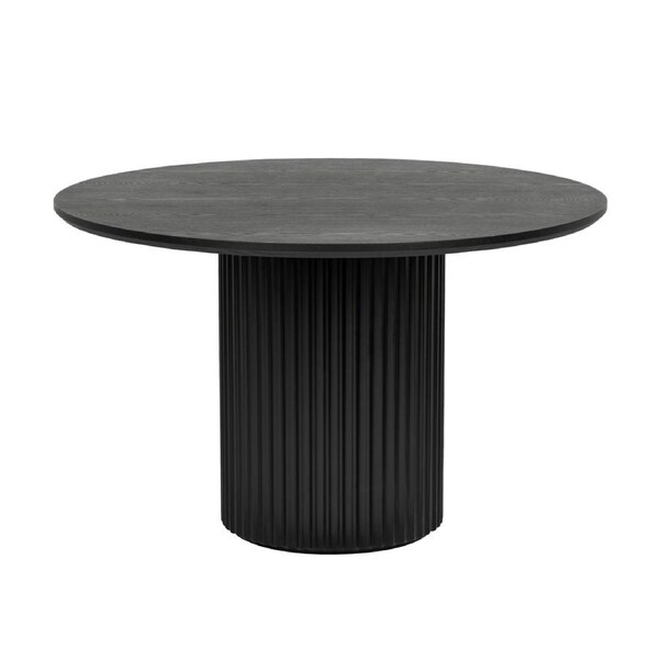 El Nino Flute 120m Round Dining Table Black | Woolworths