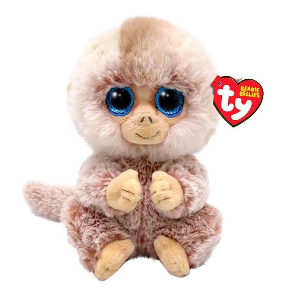 Ty Beanie Bellies Stubby Tan Monkey Plush Stuffed Animal Toy 20cm ...