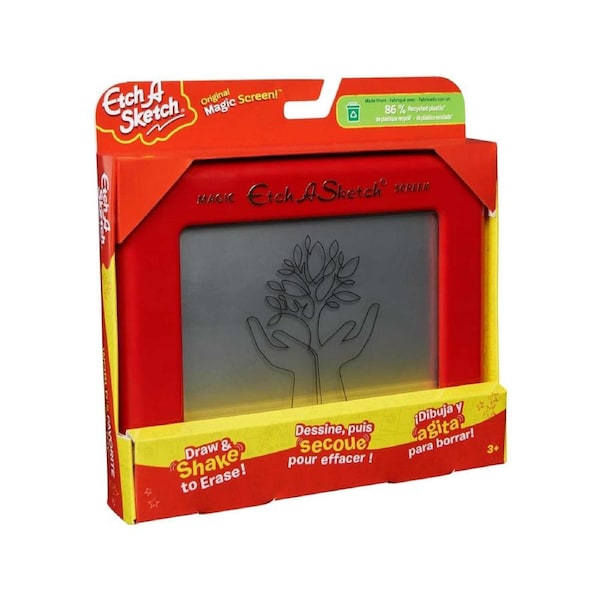 Etch a Sketch Classic Drawing Retro Toy Magic Screen Recycled Plastic ...