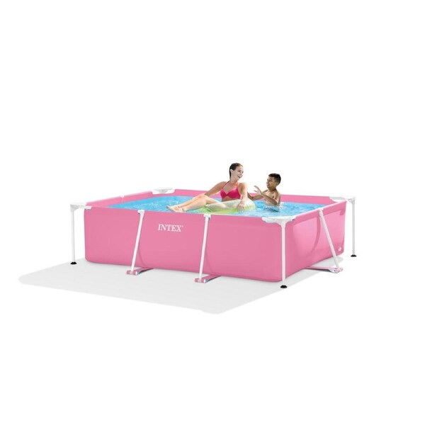 Intex Pink Rectangular Frame Pool 28266 | Woolworths