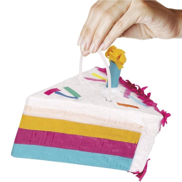 Mini Pinata Cake Slice Decoration 15.5cm | Woolworths