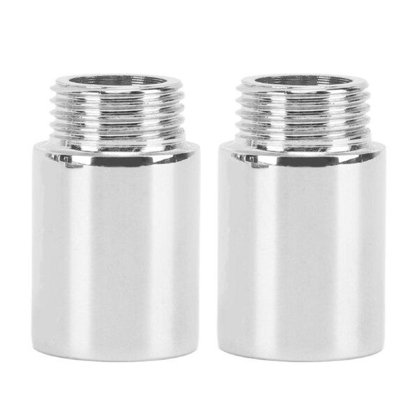 2PCS Shower Arm Extension Stainless Steel Chrome Plating Shower Head ...
