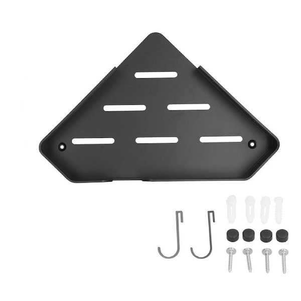 Shower Corner Shelf Aluminum Triangle Single Layer Storage Rack for ...