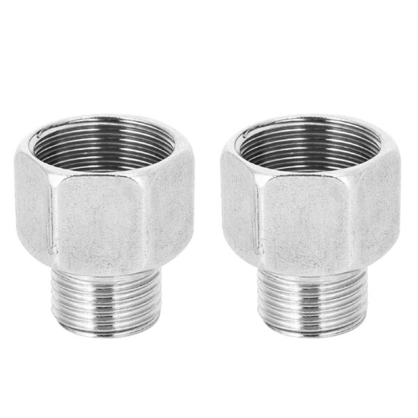 Stainless Steel Hex Head Reducer Threaded Pipe Adapter Male Thread G1/2 ...