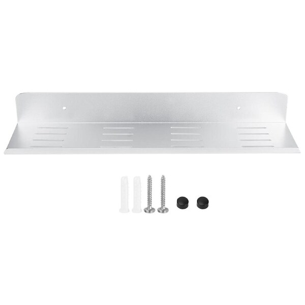 Multifunctional Bathroom Aluminum Silver Single Layer Wall Mounted ...