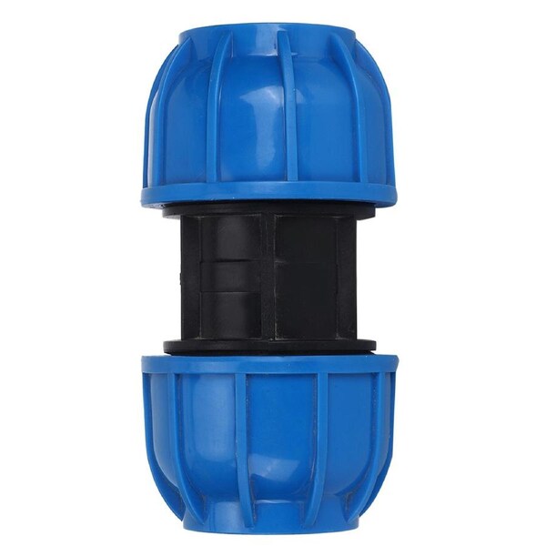 Water Pipe Connector Fittings PE Plastic Straight Pipe Connector Adapter 63mm to 63mm | Woolworths