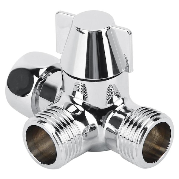 G1/2" Shower Three way T shaped Adapter Water Diverter Connector Toilet ...