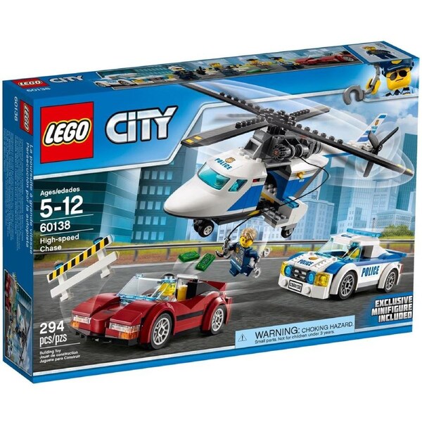 LEGO 60138 City Police High-Speed Chase Helicopter Car Crook | Woolworths